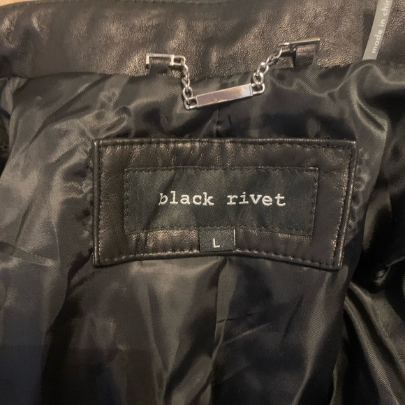 Black Rivet | Jackets & Coats | Black Rivet Womens Leather Jacket ...